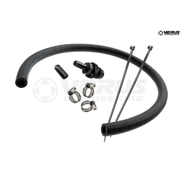 AOS Drain/Crank Case Vent Line Kit - Mk5 Toyota Supra● AOSの性能最大化とエンジン内部のクリーン維持: ヴェルスエンジニアリング製エアオイルセパレータ（AOS）内部のオイルをクランクケ...