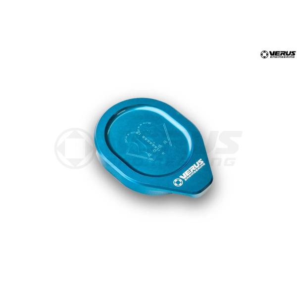 VERUS ENGINEERING - Windshield Washer Fluid Reservoir Cap - Honda Civic CTR● エンジンルームのドレスアップ: 純正のウォッシャー液タンクキャップを、アルマイト仕上げ...
