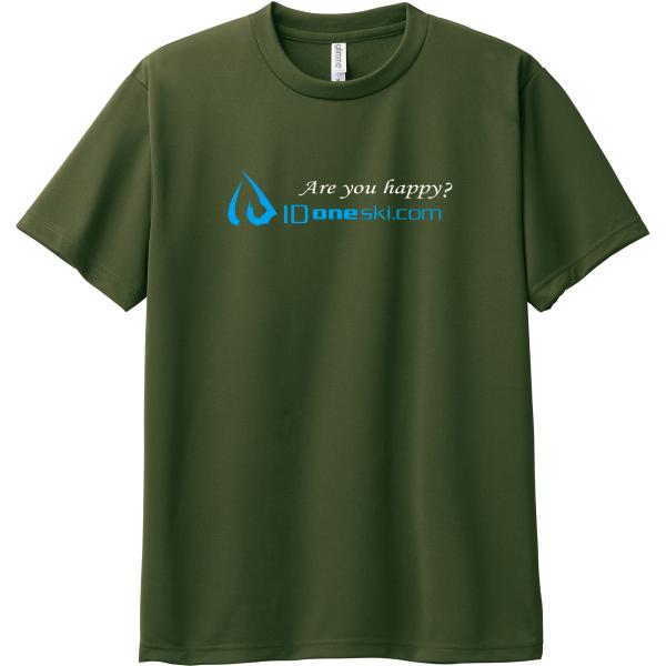 サラッとした肌触りがとても気持ちがよいドライＴシャツは如何でしょうか！正面デザインはIDロゴ、アドレス(ブルー)ロゴの上に、Are you happy?(ホワイト)背面デザインはIDロゴデザイン (ブルー)様々なアクティブシーンで活躍するゆ...