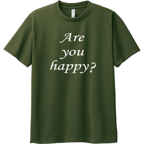 【発売日：2025年07月12日】Are you happy? ロゴと ID one TENNIS ロゴを使用したドライＴシャツです。サラッとした肌触りが非常に心地よい 4.4oz ドライＴシャツになります。正面デザインは Are you ...