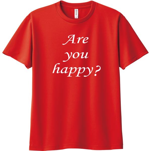 【発売日：2025年08月08日】Are you happy? ロゴと ID one TENNIS ロゴを使用したドライＴシャツです。サラッとした肌触りが非常に心地よい 4.4oz ドライＴシャツになります。正面デザインは Are you ...