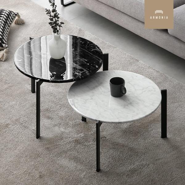 【送料について】無料（北海道札幌市のみ+7000円・札幌市以外+14000円、東北+5000円）※沖縄・離島はご注文頂いた後にお見積り致します。【サイズ】テーブルA(高い)：直径500×高さ380mmテーブルB(低い)：直径500×高さ32...