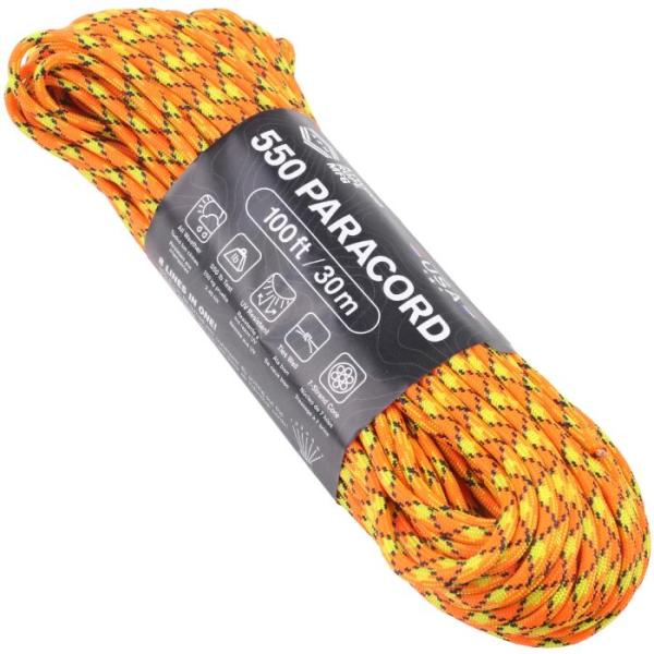 アトウッド ロープ アトミック 7Strand 550 パラシュートコード パラコード 30M ATWOOD ROPE MFG 耐加重250Kg キャンプなどに