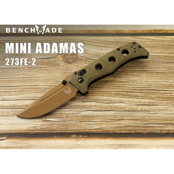 爆買 ベンチメイド 273FE-2 ミニ アダマス アース-OD 折り畳みナイフ ,BENCHMADE Mini Adamas Flat earth coating