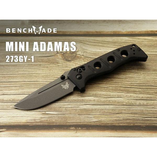 爆買 ベンチメイド 273GY-1 ミニ アダマス グレイ-ブラック 折り畳みナイフ ,BENCHMADE Mini Adamas GRAY coating