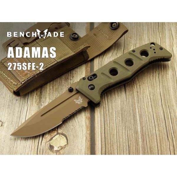 爆買 ベンチメイド 275SFE-2 アダマス アース-OD 直波コンビ刃 折り畳みナイフ ,BENCHMADE Adamas Flat earth coating【日本正規品】