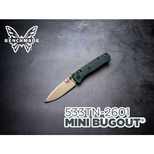 爆買 ベンチメイド ミニバグアウト タイガグリーン 533TN-2601 BENCHMADE MINI BUGOUT TAIGA GREEN GRIVORY