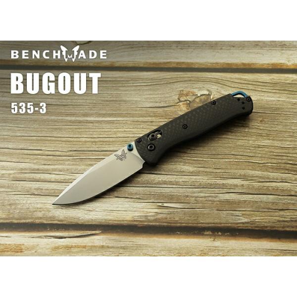 爆買 ベンチメイド 535-3 バグアウト カーボン 折り畳みナイフ,BENCHMADE BUGOUT Folding Knife【日本正規品】
