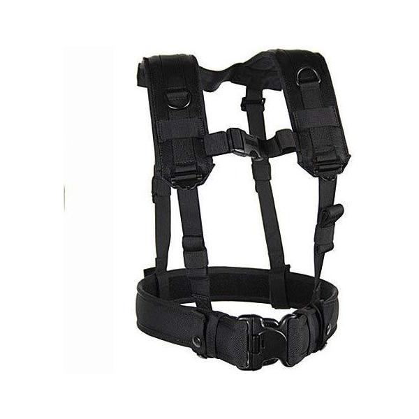 ・・ブラックホーク/BLACKHAWK  H型 ロードベアリング ショルダーハーネス サスペンダー ブラック 35LBS1BK