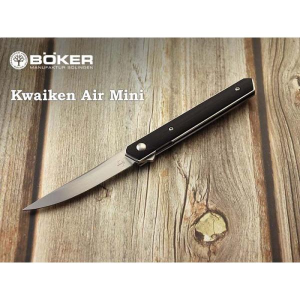 ボーカー プラス 01BO324 カイケン エアー ミニ ブラックG10 折り畳みナイフ,BOKER Plus Kwaiken Air Mini Folding Knife