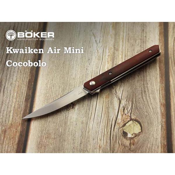 ボーカー プラス 01BO325 カイケン エアー ミニ ココボロ 折り畳みナイフ,BOKER Plus Kwaiken Air Mini Cocobolo Folding Knife