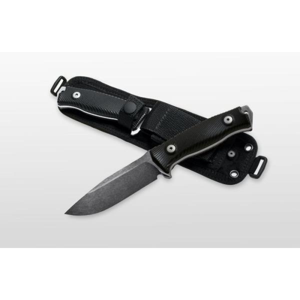 ライオンスチール M5 ブッシュクラフト ナイフ ブラックスレイプナー鋼 G10 ハンドル,lionSTEEL Sheath knife