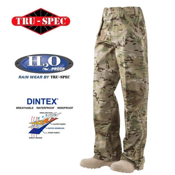 トゥルースペック/ TRU-SPEC 新型 H2O ECWCS 全天候型 パンツ (マルチカム) M 【正規代理店】