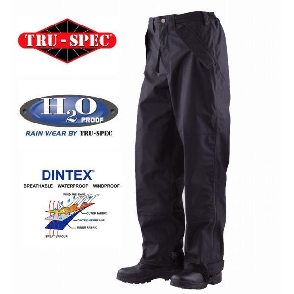 トゥルースペック/ TRU-SPEC 新型 H2O ECWCS 全天候型 パンツ (ブラック) Mサイズ 【正規代理店】