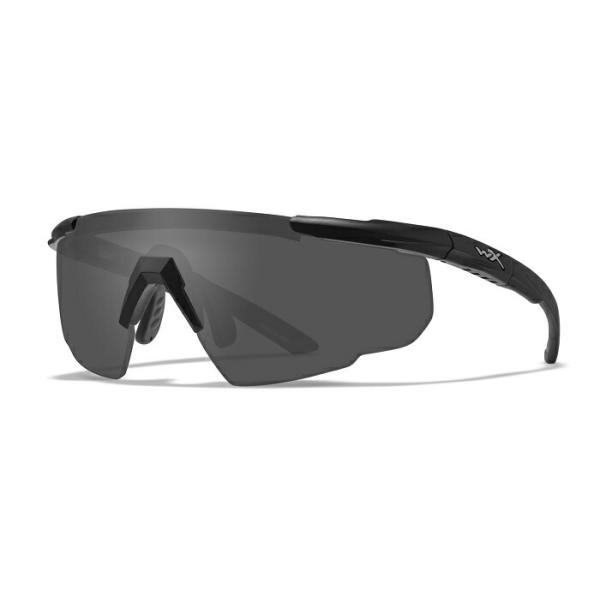 爆買 【新型】ワイリーエックス/セイバー アドバンスド スモーク 極厚レンズ SABER ADVANCED 302-4【Wiley X正規販売店】サバゲー ミリタリー 軍用 防弾 スポーツ 紫外線 グラサン 運転 ドライブ バイク ツーリン...