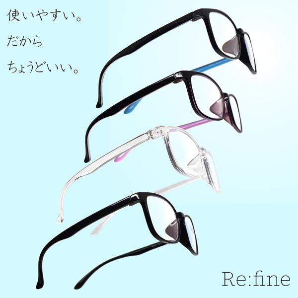 《ブラック・ブルー・クリア》 【フレームサイズ】 　幅132mm・テンプル143mm 【レンズサイズ（中心部）】 　縦35mm×横50mm 【重量（デモレンズ込み）】 　約18.6g 【材質】 　枠　　：プラスチック 　レンズ：ブルーライト...