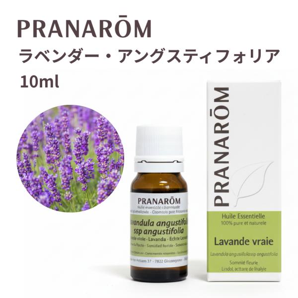 【商品詳細】▼PRANAROM　トゥルーラベンダー学名：Lavandula angustifolia内容量：10ml▼ラベンダー・アングスティフォリアは、一番なじみのある一般的なラベンダーの品種です。(真性ラベンダー・トゥルーラベンダー)▼...