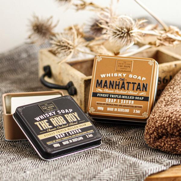 SCOTTISH FINE SOAPS スコティッシュファインソープ メンズウィスキー 缶入りソープ 100g 石けん 男性用プレゼント ギフトに最適ウイスキーをブレンドしたきめ細かな泡立ち 爆買