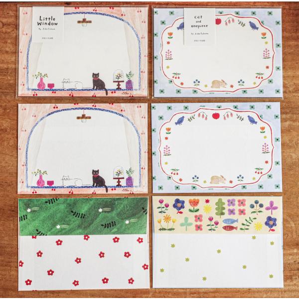 Aiko Fukawa 封筒のみ cat and onepiece・Little Window 日本製 cozyca products  メール便 おしゃれ かわいい絵本のような温かみと愛らしさ 4961187203706 爆買