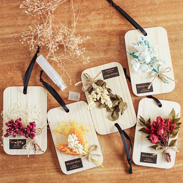 BOTANICA ドライフラワー サシェ 5種 WOODMIST SACHET 人気のボタニカ OND-213RO 吊り下げ インテリア雑貨 かわいい ギフト 女性 プレゼント 芳香剤 玄関 室内見た目も楽しめる美しいドライフラワー 爆買