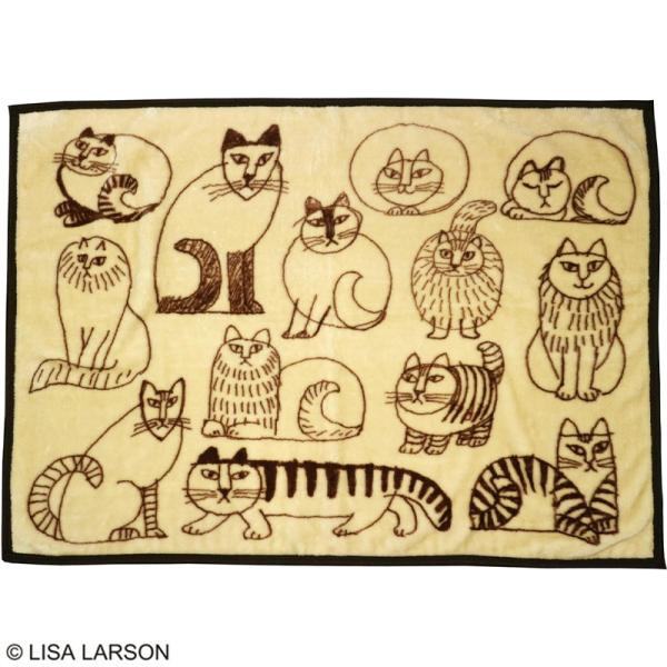 アウトレットSALE  ひざ掛け ブランケット  リサラーソン 冷え対策 かわいい おしゃれ 温活 アウトレットセール【1,300円→1,200円】ふわふわあったか！キャラクターがデザインされたひざ掛け