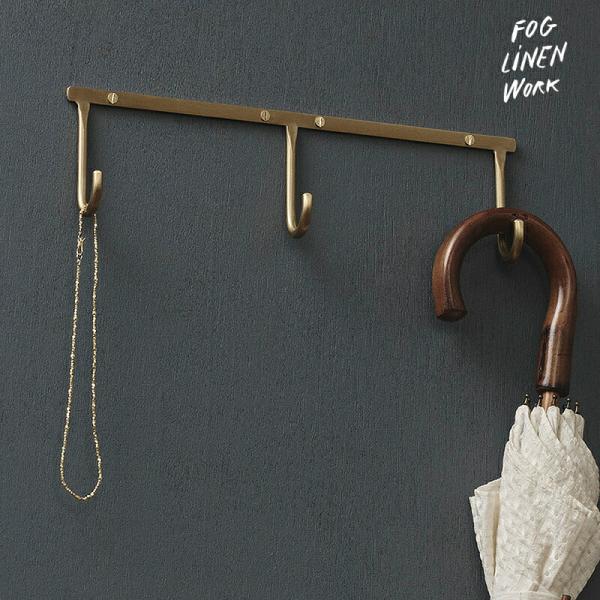 爆買 太めのフックが3つ並んだシンプルなデザイン