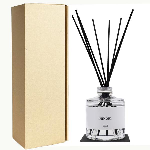 【デザイン】モノトーン■シンプルなデザインが、香りを引き立て上品な雰囲気を演出します■上品なモノトーンカラーはインテリアとも相性がよく、優雅で清潔感がありラグジュアリーな雰囲気がつくれます【香り】ヒノキの香り■ヒノキの落ち着いたウッドフレグ...