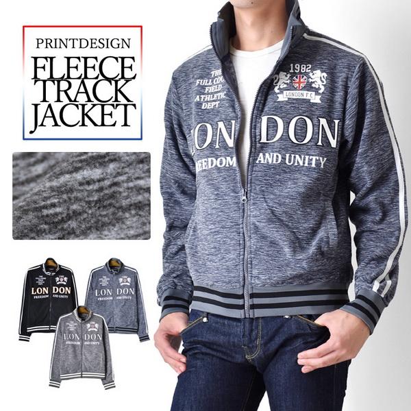 フロントロゴが存在感のあるトラックジャケット。表地はウォーム感のあるフリース素材。リブと袖は2本ラインでスポーティなイメージに仕上げました。秋にはアウターとして、冬にはインナーとしてロングシーズン活躍が期待できます。