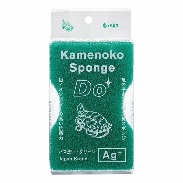 サイズ　幅90×厚45×高140mm材　質　ポリウレタン・銀系無機抗菌剤耐熱温度　120度亀の子スポンジDoは、シンプルさと清潔さにこだわり、さらには持ちやすい形にも目を向けました。キッチン用スポンジより目を粗くし、水切れをよくしたお風呂用...