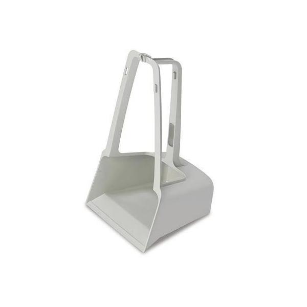 サイズ（約）幅335×奥行300×高さ565mm材　質：ポリプロピレン（再生樹脂）重　量（約）650g規格色：グレー高さがあるので腰をかがめずに使用出来て疲れにくく、軽量でエコな大型チリトリ。再生ポリプロピレン100％使用火バサミは付属して...