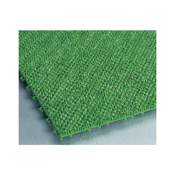 サイズ：300×300mm（1枚につき）材　質：特殊配合EVA樹脂（エチレン・酢酸ビニール共重合体）重　量（約）270g（1枚につき）厚　さ（約）22mm（1枚につき）規格色：緑帯電防止剤入り老化防止剤入り簡単につなげて、水はけが良くお掃除...