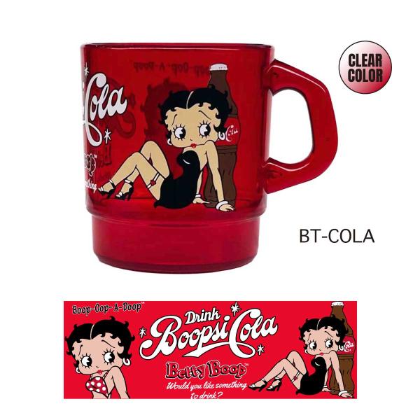 人気のべティちゃんが更に可愛くパワーUPして登場です☆透明感のあるアンティークグラス風のプラスティック製スタッキングマグカップ！中身をオシャレに見せてくれるクリアカップは、清涼感もあって飲み物の残量も確認できてGOOD！合わせてご購入頂いて...