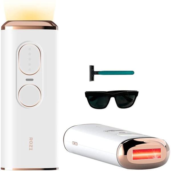 ■【PSE認証取得済み】■【お肌に優しいIPL技術・永久脱毛】本製品は最新IPLパルス光脱毛技術を使用して、毛根に働きかけ、毛根を弱らせて自然に抜け落ちます。しかも脱毛しながら美肌ケアも可能♪■【５段階調節可能・8週間全身脱毛・男女使用可能...