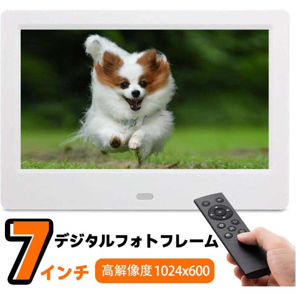 仕様情報ブランド：moonka機能：写真、動画、音楽、カレンダー解像度：1024*600画面サイズ：7 インチ製品サイズ：18cm×12.5cm接続方式：USB消費電力：約5W最高容量：SDカード/USBメモリ対応 ,32GBまで