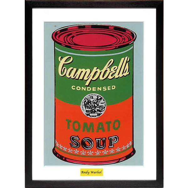 【商品名】アンディウォーホル アートパネル アートフレーム付 壁掛け用(絵は(c)The Andy Warhol Foundation for the Visual Arts, Inc. オフセット印刷・額縁は無垢材 塗装仕上げ)【人物説明...