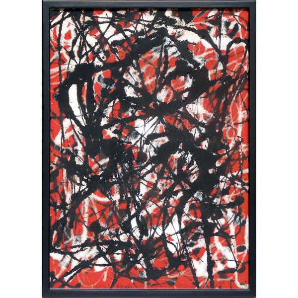 【商品名】ジャクソン・ポロック アートパネル アートフレーム付 壁掛け用(絵は(c)The Pollock-Krasner Foundation/Artists Rights Society (ARS) ジクレー版画)【人物説明】ジャクソン...
