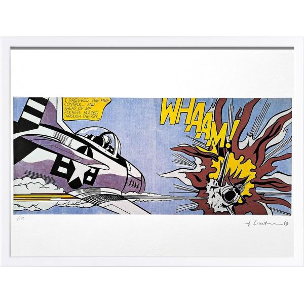 【商品名】ロイ・リキテンスタイン アートパネル アートフレーム付 壁掛け用 COA証明書付(絵は(C)Castelli Graphics/STYRIA Studioのエンボス加工 エディションナンバーあり(150枚限定) リトグラフ、ARC...