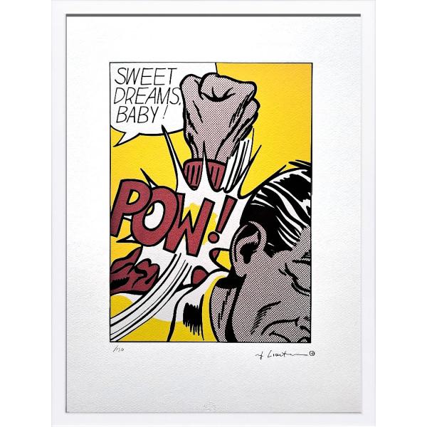 【商品名】ロイ・リキテンスタイン アートパネル アートフレーム付 壁掛け用 COA証明書付(絵は(C)Castelli Graphics/STYRIA Studioのエンボス加工 エディションナンバーあり(150枚限定) リトグラフ、ARC...