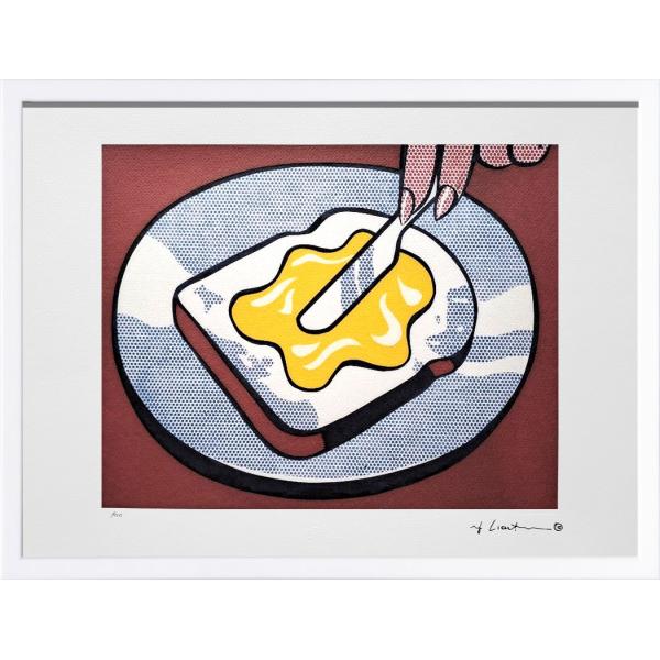 【商品名】ロイ・リキテンスタイン アートパネル アートフレーム付 壁掛け用 COA証明書付(絵は(c)Castelli Graphics/STYRIA Studioのエンボス加工 エディションナンバーあり(150枚限定) リトグラフ、ARC...