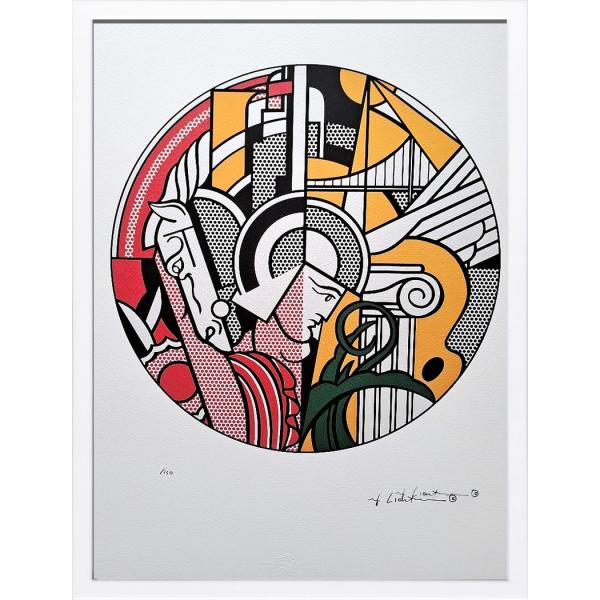 【商品名】ロイ・リキテンスタイン アートパネル アートフレーム付 壁掛け用 COA証明書付(絵は(C)Castelli Graphics/STYRIA Studioのエンボス加工 エディションナンバーあり(150枚限定) リトグラフ、ARC...