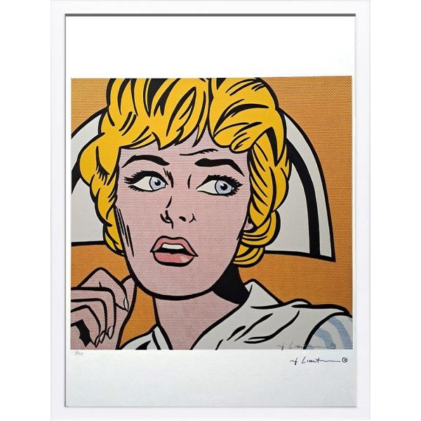 【商品名】ロイ・リキテンスタイン アートパネル アートフレーム付 壁掛け用 COA証明書付(絵は(C)Castelli Graphics/STYRIA Studioのエンボス加工 エディションナンバーあり(150枚限定) リトグラフ、ARC...