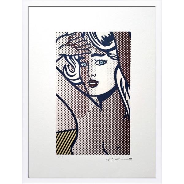 【商品名】ロイ・リキテンスタイン アートパネル アートフレーム付 壁掛け用 COA証明書付(絵は(C)Castelli Graphics/STYRIA Studioのエンボス加工 エディションナンバーあり(150枚限定) リトグラフ、ARC...