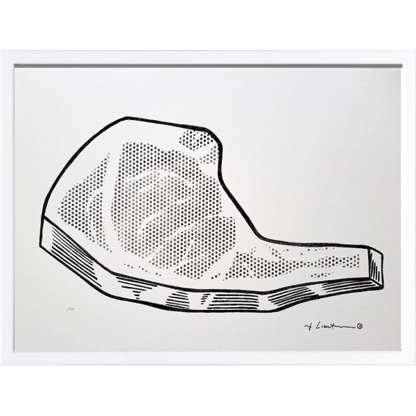 【商品名】ロイ・リキテンスタイン アートパネル アートフレーム付 壁掛け用 COA証明書付(絵は(C)Castelli Graphics/STYRIA Studioのエンボス加工 エディションナンバーあり(150枚限定) リトグラフ、ARC...