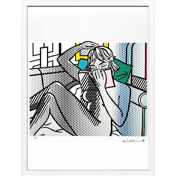 【商品名】ロイ・リキテンスタイン アートパネル アートフレーム付 壁掛け用 COA証明書付(絵は(C)Castelli Graphics/STYRIA Studioのエンボス加工 エディションナンバーあり(150枚限定) リトグラフ、ARC...