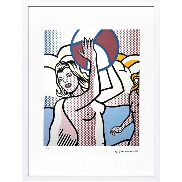 【商品名】ロイ・リキテンスタイン アートパネル アートフレーム付 壁掛け用 COA証明書付(絵は(c)Castelli Graphics/STYRIA Studioのエンボス加工 エディションナンバーあり(150枚限定) リトグラフ、ARC...