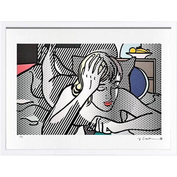 【商品名】ロイ・リキテンスタイン アートパネル アートフレーム付 壁掛け用 COA証明書付(絵は(C)Castelli Graphics/STYRIA Studioのエンボス加工 エディションナンバーあり(150枚限定) リトグラフ、ARC...