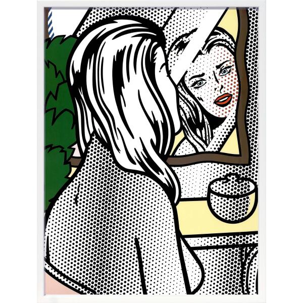 【商品名】ロイ・リキテンスタイン アートパネル アートフレーム付 壁掛け用(絵は(C)Estate of Roy Lichtenstein オフセット印刷・額縁は無垢材 塗装仕上げ)【人物説明】ロイ・リキテンスタインは、60年代のアメリカが...