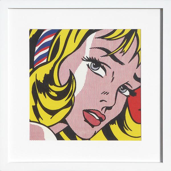 【商品名】ロイ・リキテンスタイン アートパネル アートフレーム付 壁掛け用(絵は(C)Estate of Roy Lichtenstein オフセット印刷・額縁は無垢材 塗装仕上げ)※ネット通販で本商品を真似た廉価量販品が販売されていますが...