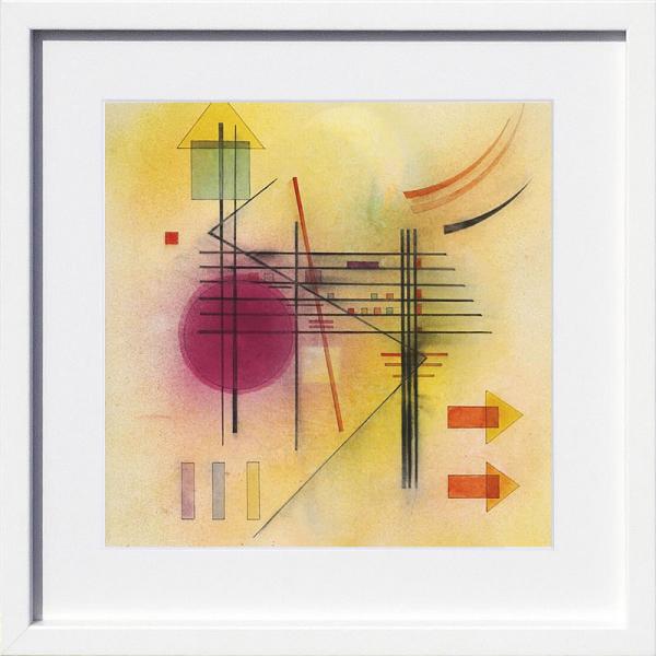 【商品名】ワシリー カンディンスキー アートパネル アートフレーム付 壁掛け用 ジクレー版画(絵はワシリー カンディンスキーのライセンスプリント(c)2023 Artists Rights Society (ARS), New York /...