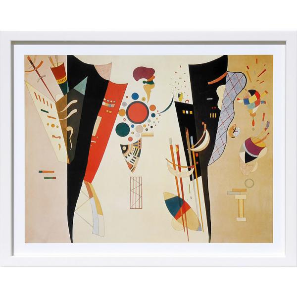 【商品名】ワシリー カンディンスキー アートパネル アートフレーム付 壁掛け用 オフセット印刷(絵はワシリー カンディンスキーのライセンスプリント(c)2023 Artists Rights Society (ARS), New York ...